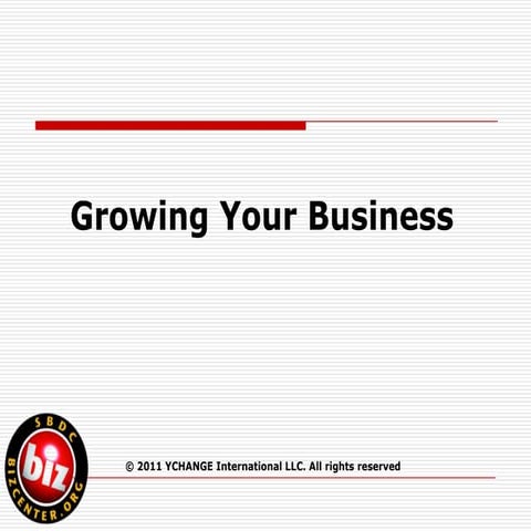 Growing your business | PPTX