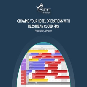 Growing Your Hotel Operations with rezStream Cloud PMS (Product Demo) | PPT
