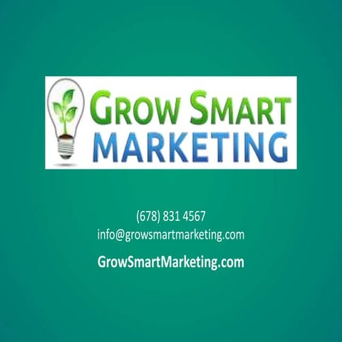 Grow Smart Marketing - Marketing Budget PowerPoint | PPTX