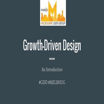 Growth Driven Design - Add Sales and Marketing to Web Design | PPT