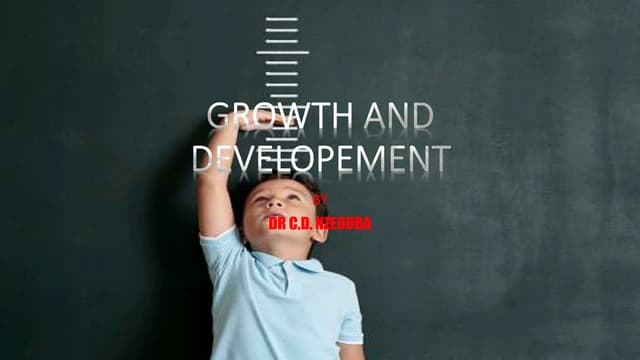 Growth and development in child | PPTX