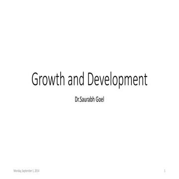 Growth and development | PPT