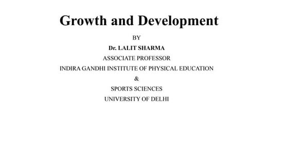 Principles of Human Development | PPTX