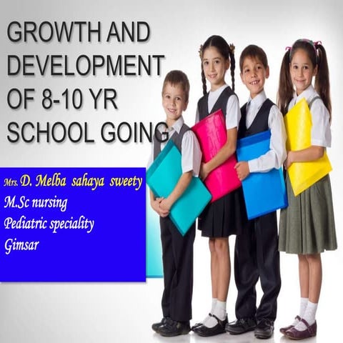 Growth and development of 8 10 yrs school going | PPT