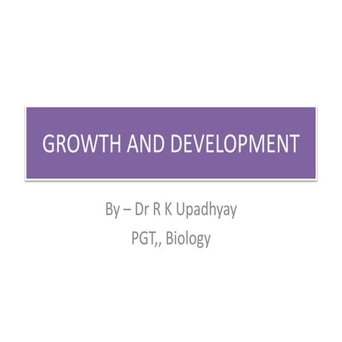 Chapter 15. Plant Growth and Development | PPTX