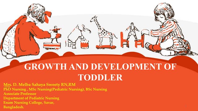 growth and development of Toddler | PPT