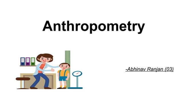 Anthropometry | PPT