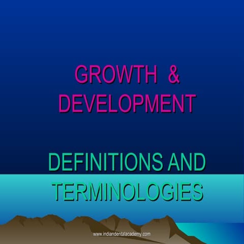 Growth & development | PPT