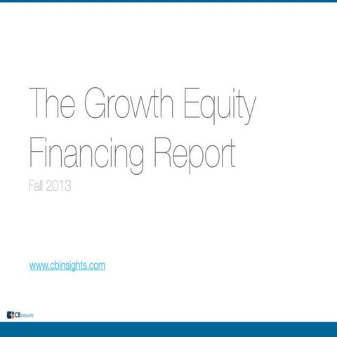 Growth equity financing report | PDF