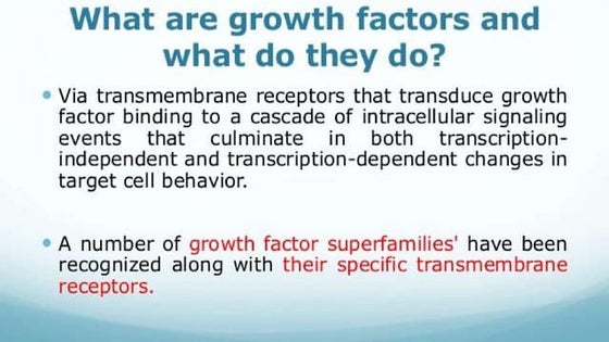 Growth factors | PPT