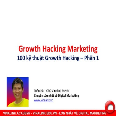 Growth hacking marketing là gì? 100 Kỹ thuật siêu đẳng | PPTX