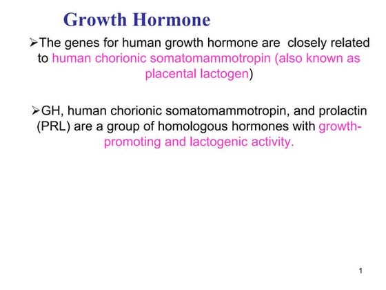 Growth hormone | PPTX