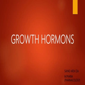 GROWTH HORMONES | PPT