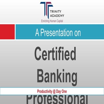 Online Professional Banking Certification With Placement! | PDF