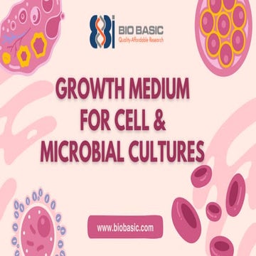 Growth Medium for Cell & Microbial Cultures | How Growth Medium ...