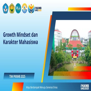 Growth Mindset In College Environtment Pptx