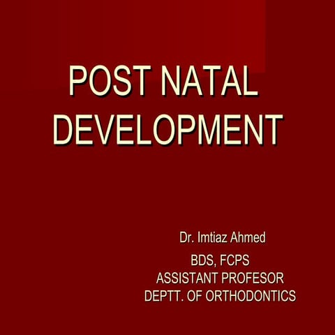 Growth n development postnatal | PPT