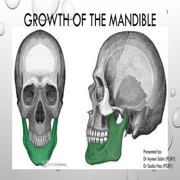 Mandibular remodelling | PPTX