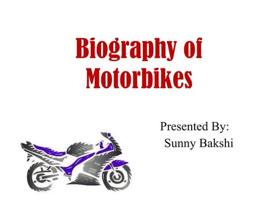 Two wheeler and its chassis | PPT