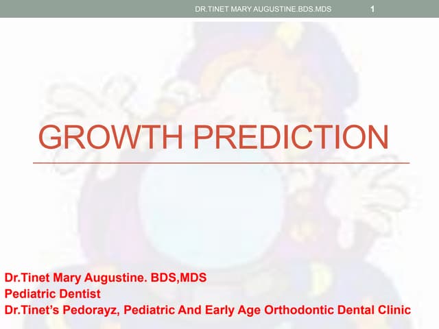 Ricketts arcial growth curve | PPTX