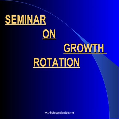 Growth rotation | PPT