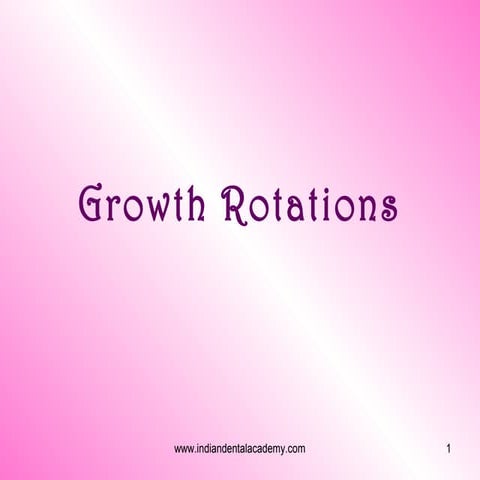 Growth rotations /certified fixed orthodontic courses by Indian dental ...