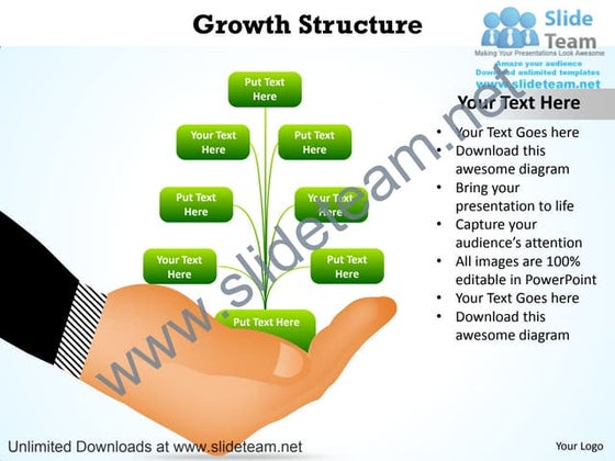 Four stages of growth powerpoint diagrame templates 0712 | PPT