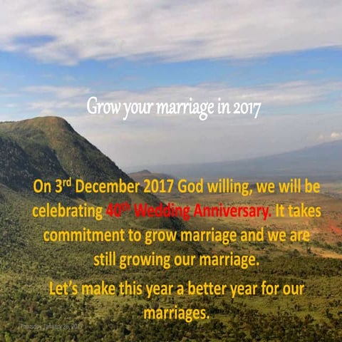 Grow Your Marriage in 2017 | PPT