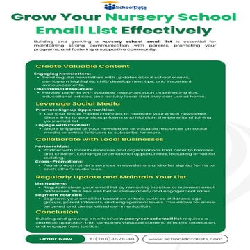 Grow Your Nursery School Email List Effectively.pdf