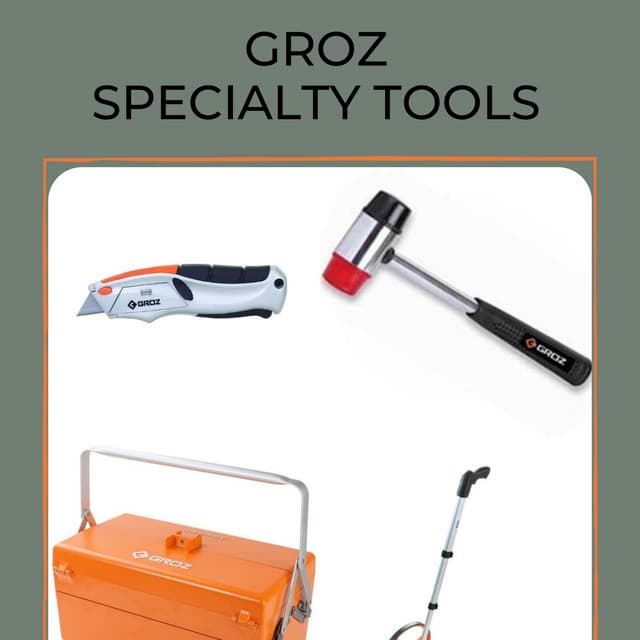 GROZ SPECIALTY TOOLS | PDF