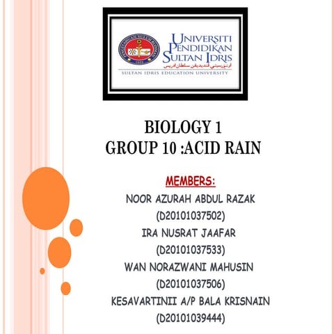 Acid rain | PPT