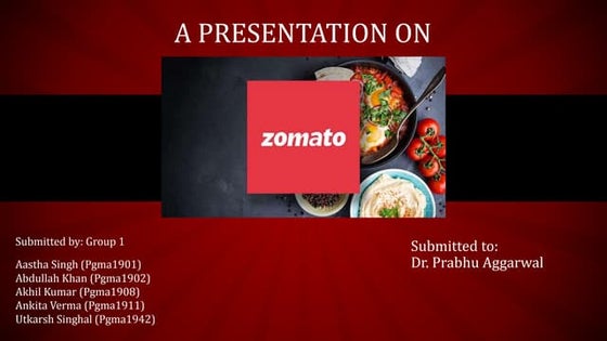 Zomato Case Study-DM | PPTX | Social Networking | Internet