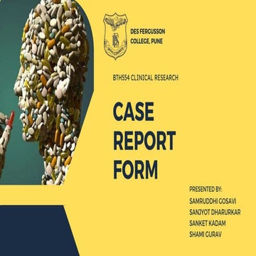 clinical research essential document Case report form | PPTX