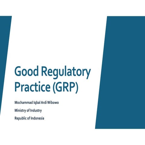 GRP (Good Regulatory Practices) and RIA (Regulatory Impact Assessment) .pdf