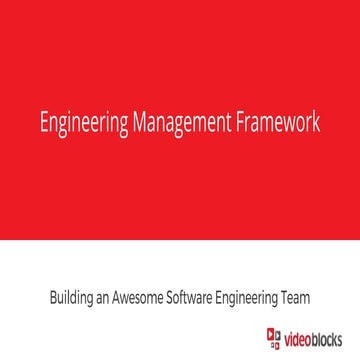 Software Engineering Management Framework - Building an Awesome ...