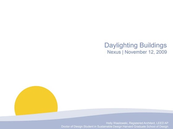 Daylighting | PPT