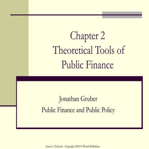 Public Finance Gruber CH2. It is Power point presentation | PPT