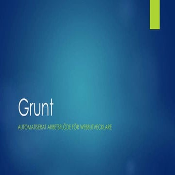 Grunt och gulp | PPTX | Web Development | Internet