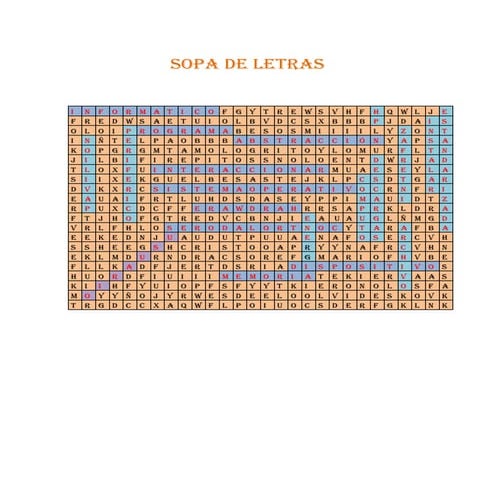 SOPA DE LETRAS | DOCX