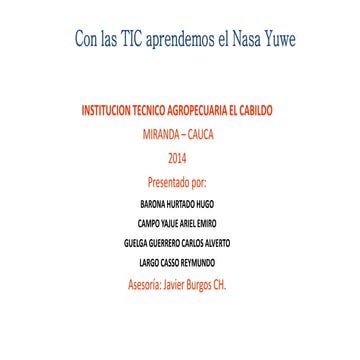 Diccionario nasa yuwe | PPTX