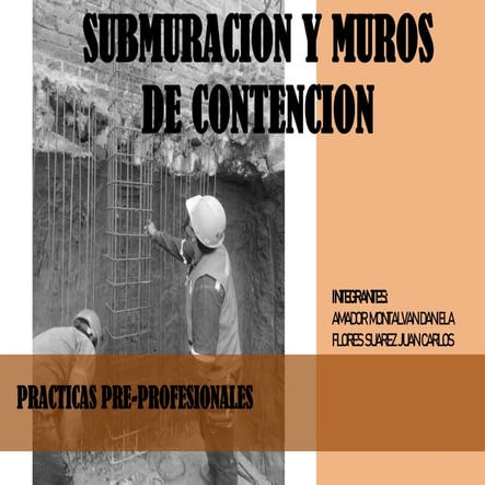 Submuracion y muros de contencion | PDF