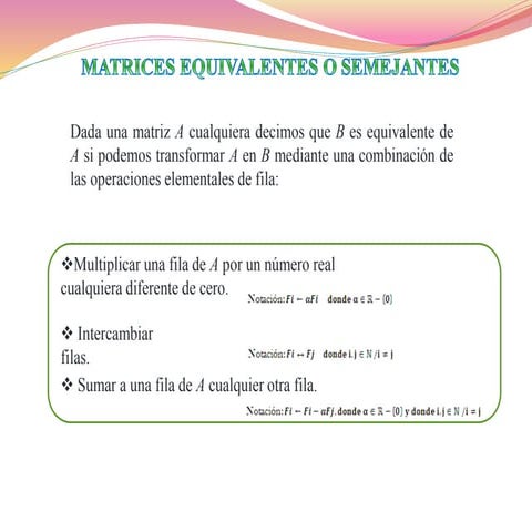 Matriz Inversa y Matrices Semejantes | PPTX