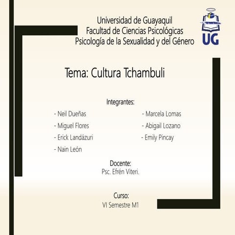 Cultura Tchambuli | PPTX