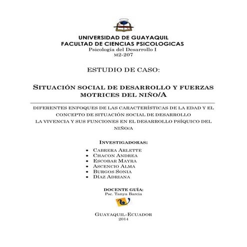 SITUACIÓN SOCIAL Y FUERZAS MOTRICES DEL DESARROLLO | PDF