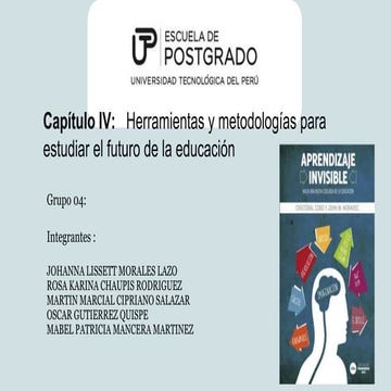 Herramientas y metodologías para estudiar el futuro de la educación | PPTX