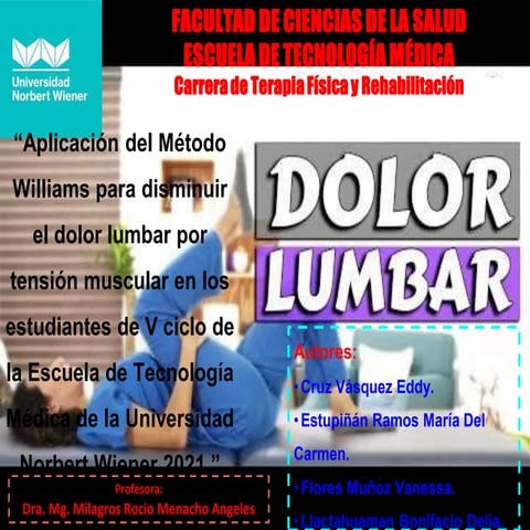 Ejercicios_de_williams. Ejercicios fisioterapia | PDF