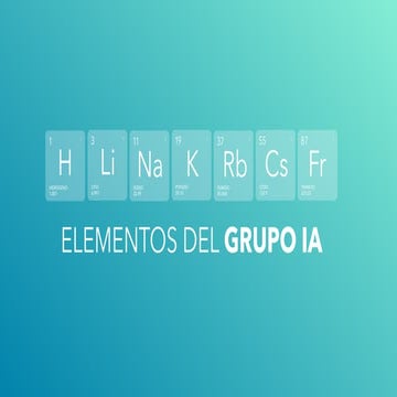 Grupo IA - Tabla Periódica | PDF