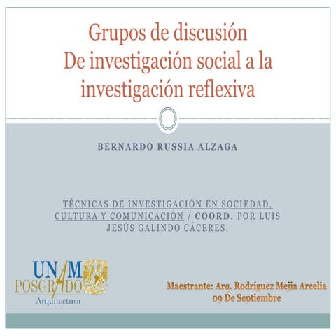 Grupos de discusión | PPTX