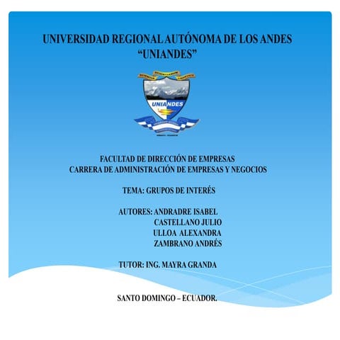Grupos de interes | PPTX