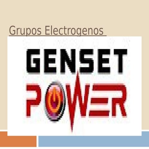 Grupos electrogenos | PDF